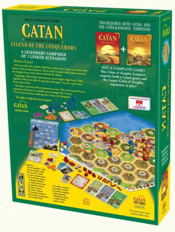 Catan: Legend of the Conquerors (Cities and Knights Scenario) – Bourne Toys